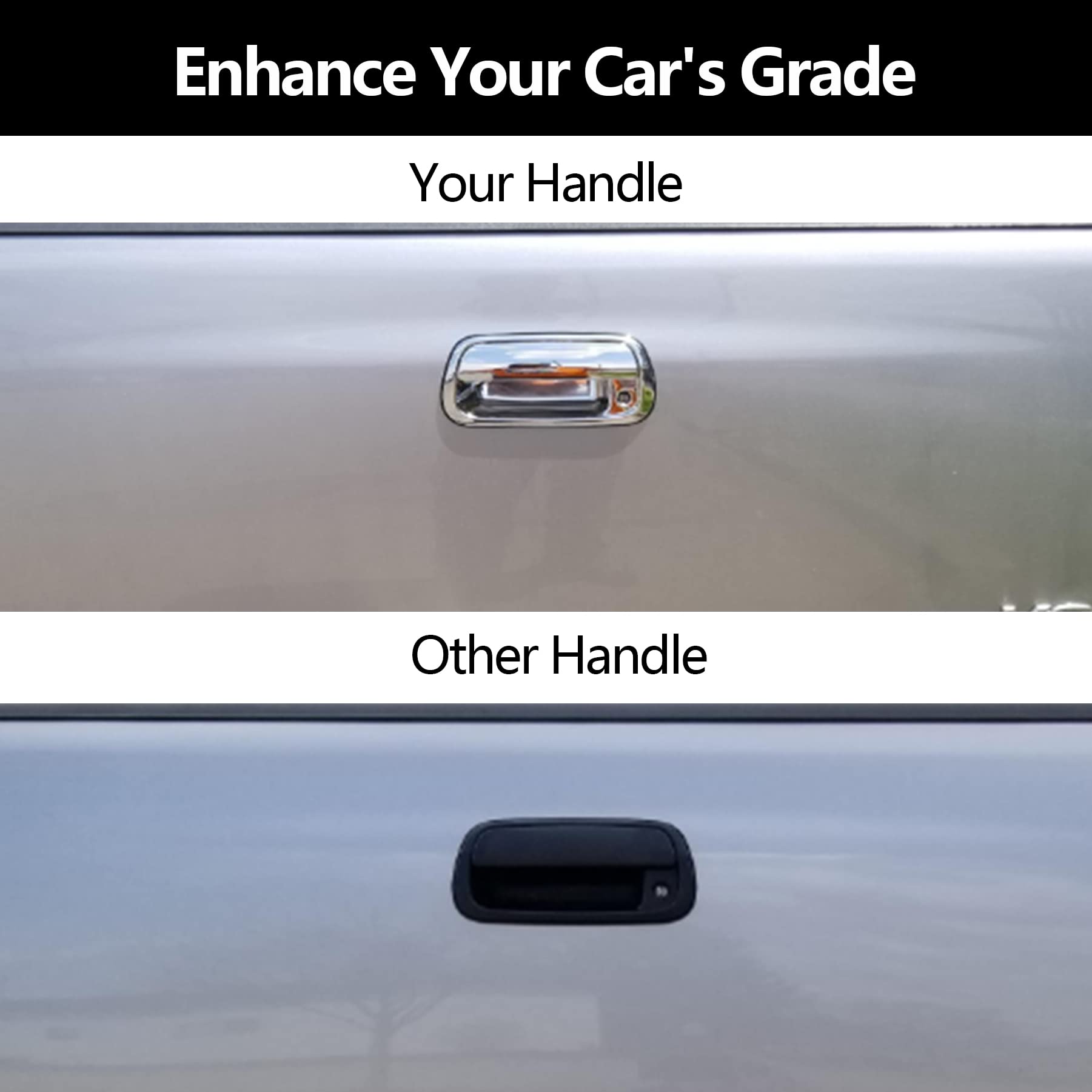 Snapklik.com : Gledewen Chrome Tailgate Door Handle, Compatible