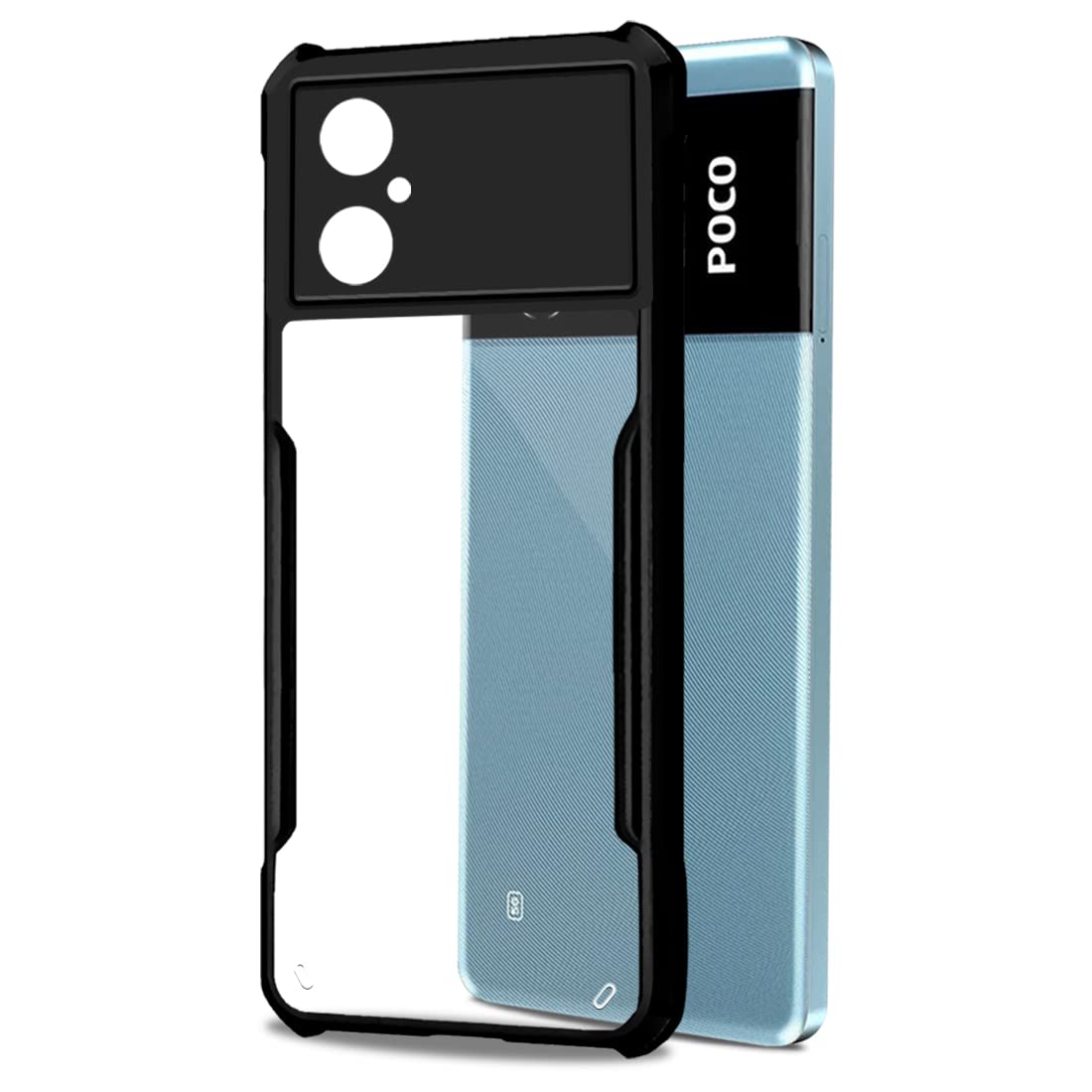 Fashionury Shockproof Crystal Clear Poco M4 5G Back Cover Case | 360 ...