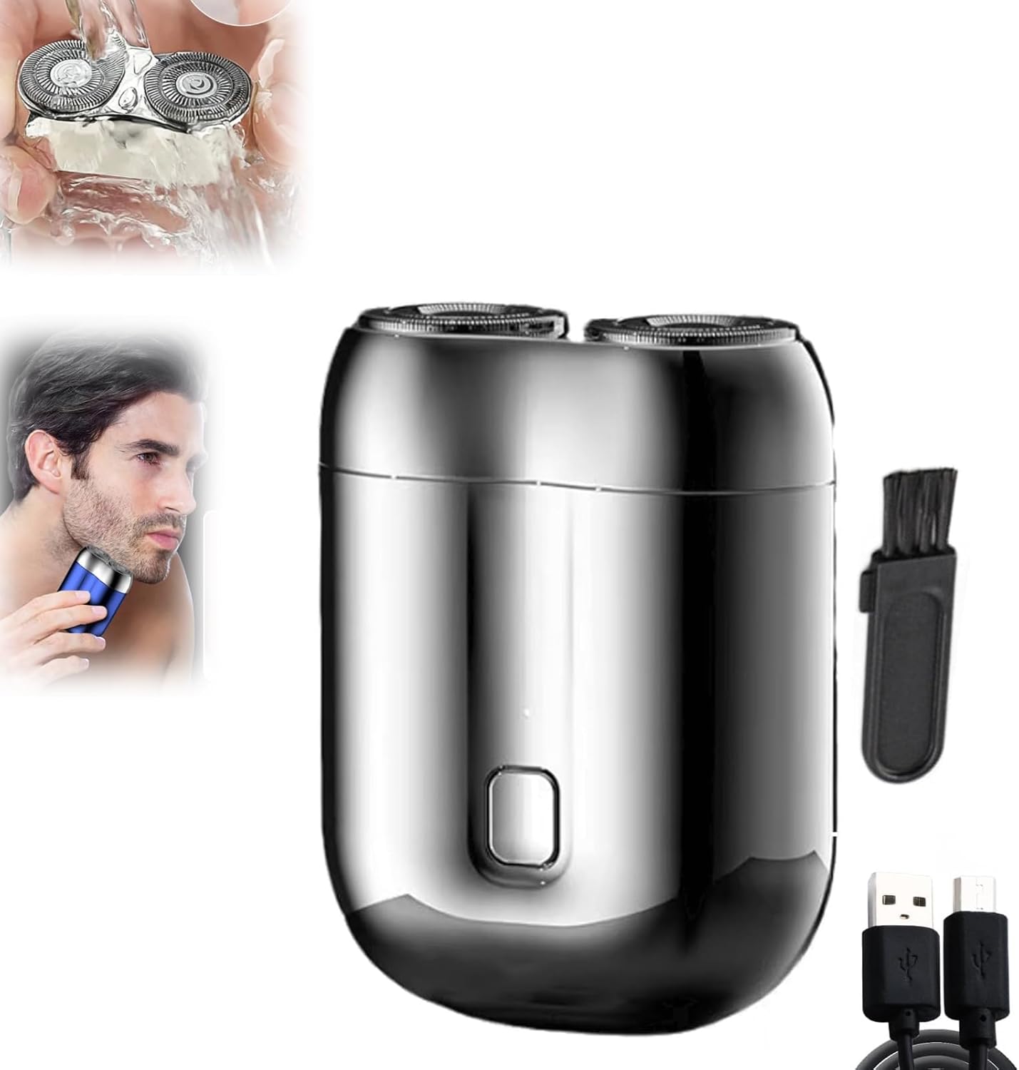 Amazon.com: New Model Mini Dual-Head Electric Shaver, Mini Dual Head ...