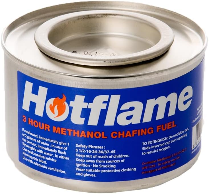 Thali Outlet - 12 x Hotflame Methanol Gel Chafing Fuel 2.5hr : Amazon ...