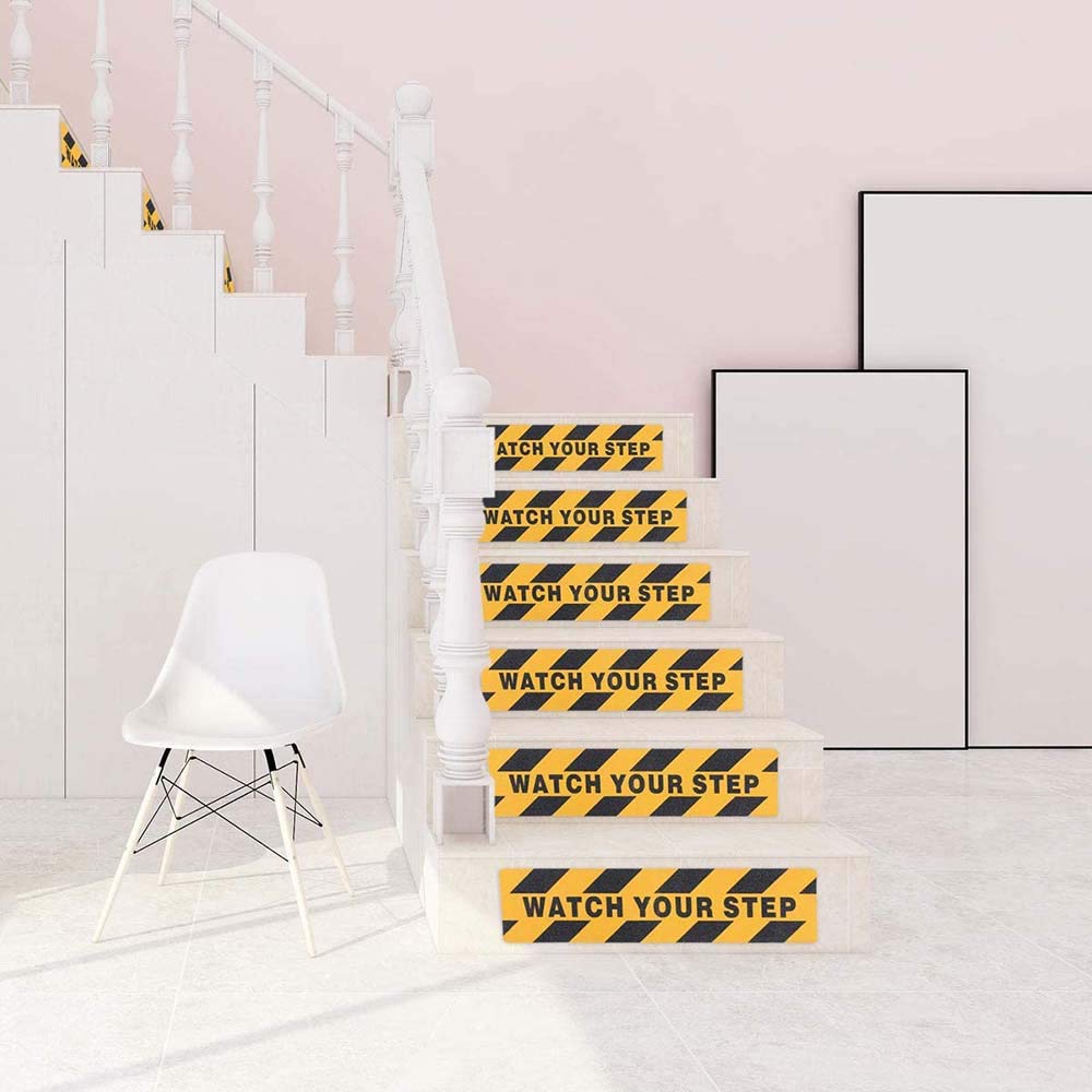 KASTWAVE by 24 Inches Watch Your Step Warning Sticker Adhesive Tape ...