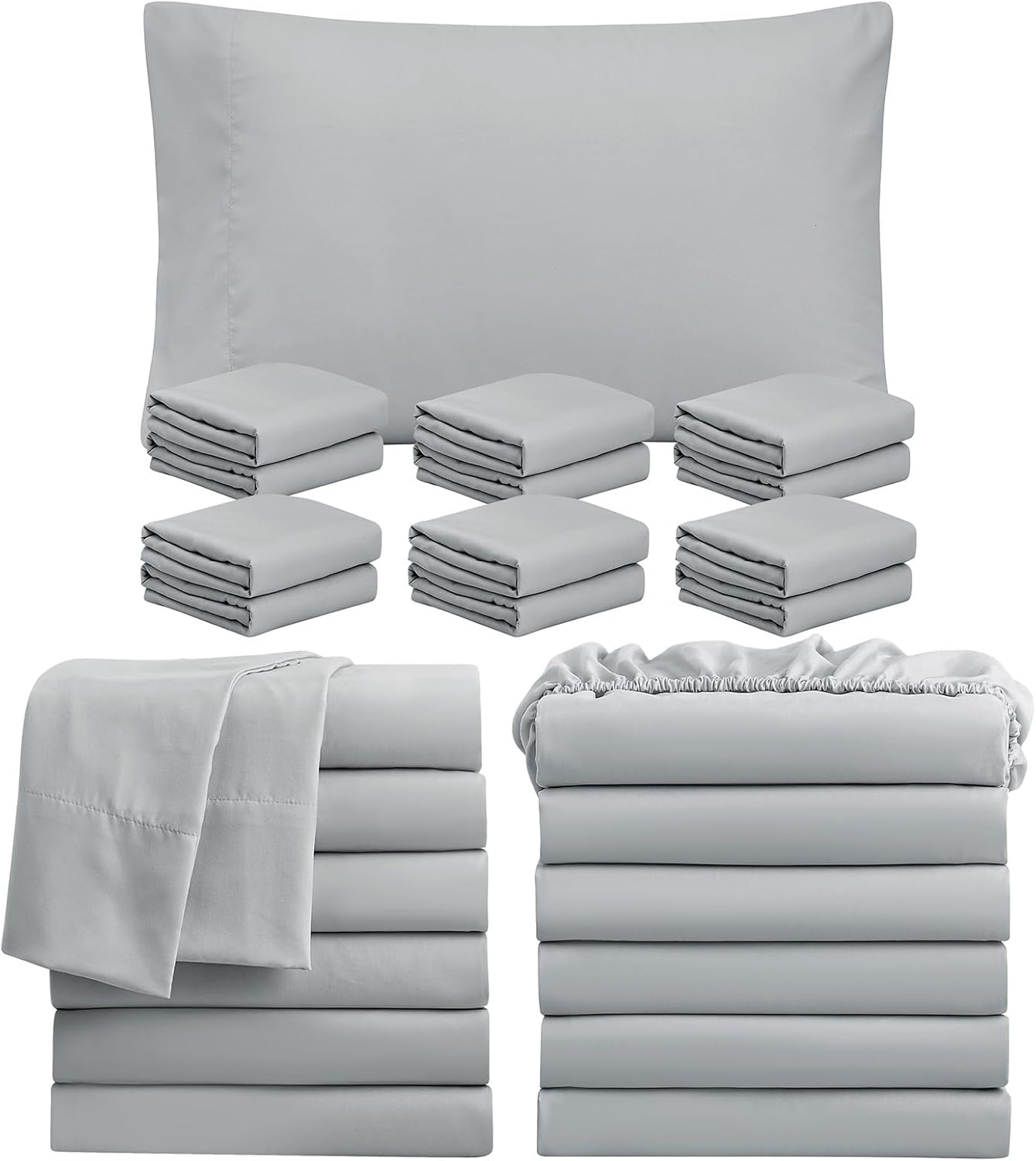 Amazon.com: FreshCulture King Pillowcases Only, King Flat Sheets Only ...
