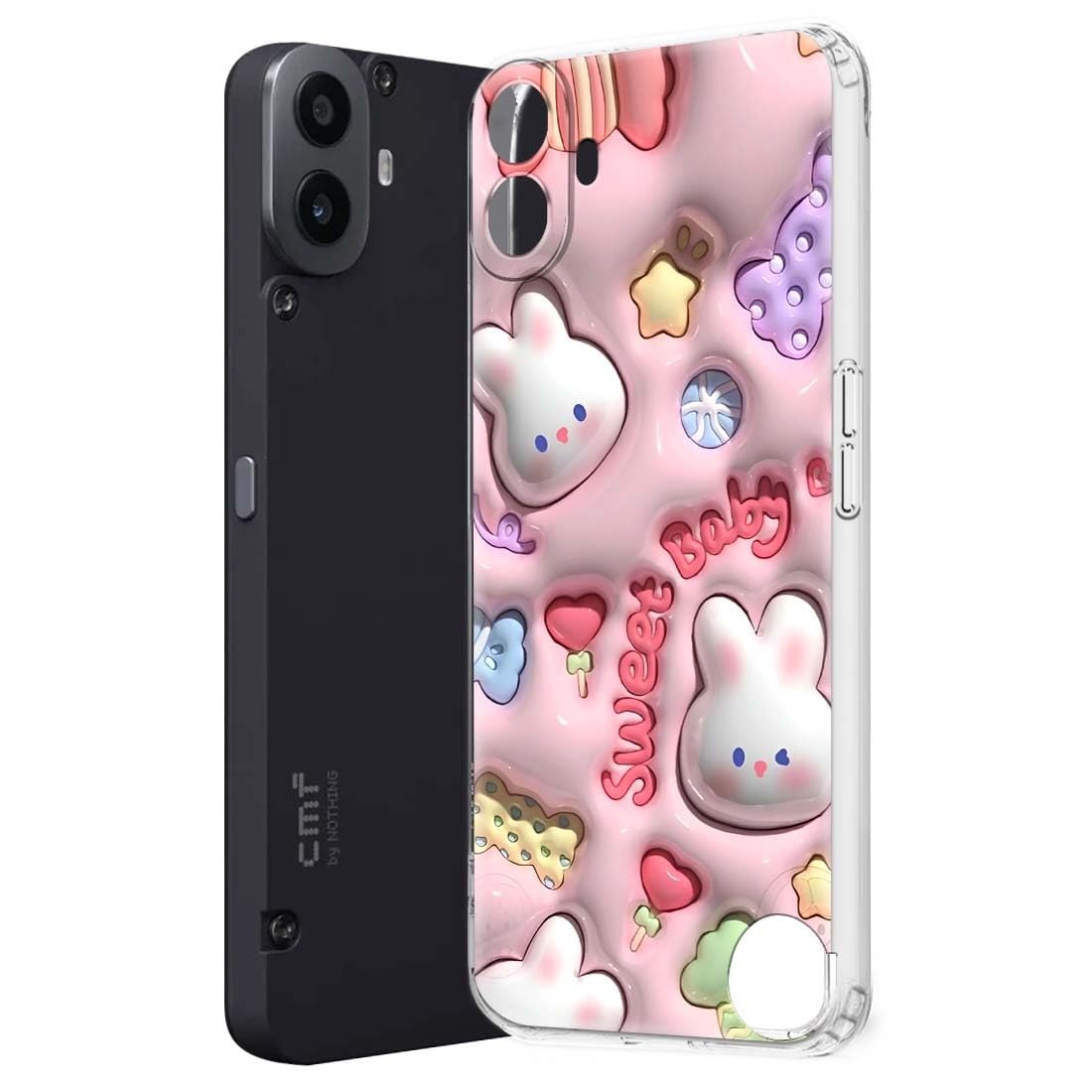 Fashionury Designer Soft Back Cover Case Compatible for CMF Phone 1 ...