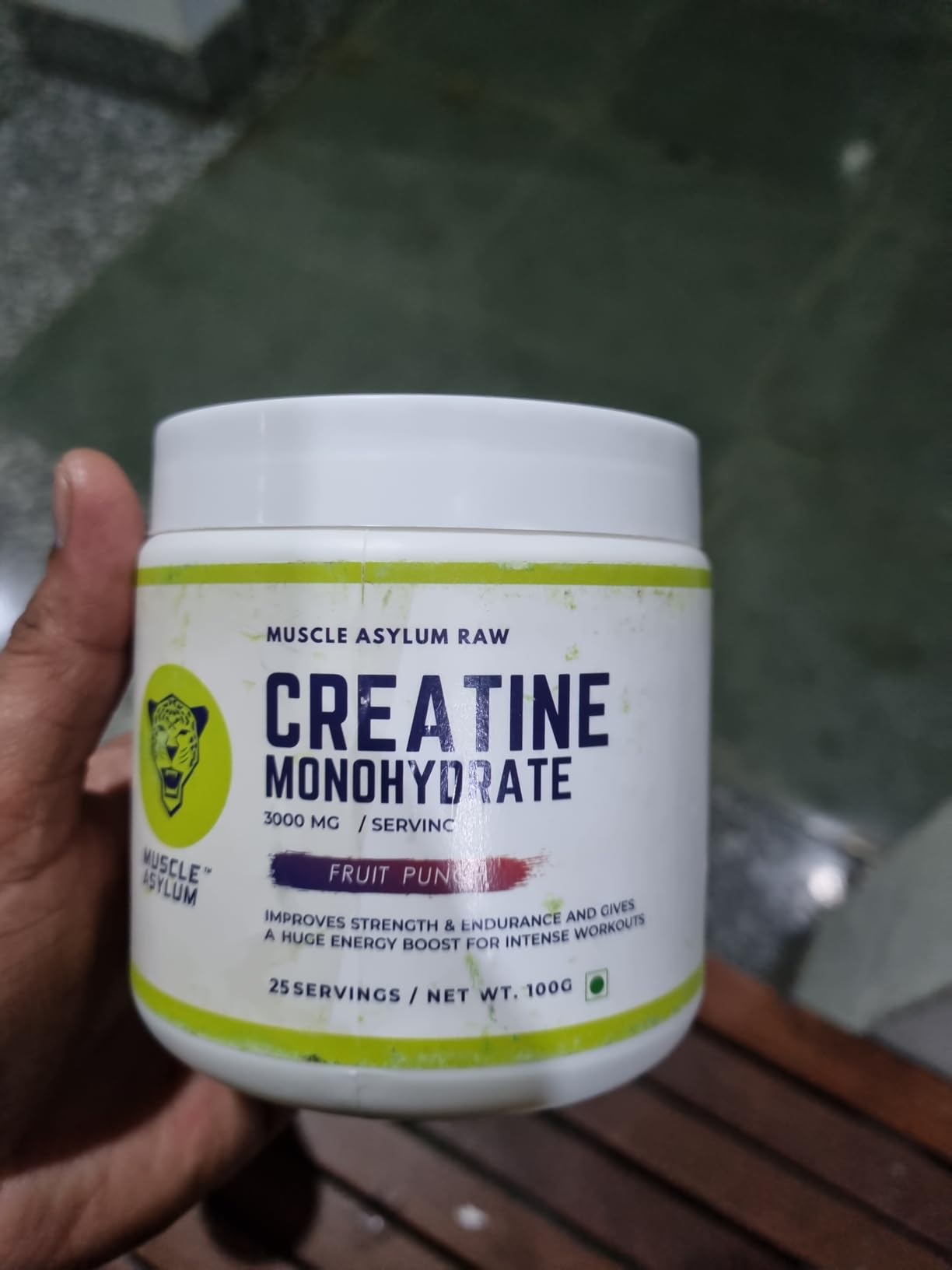 Muscle Asylum Creatine Monohydrate Powder 250gm,83 Servings For Boosts ...