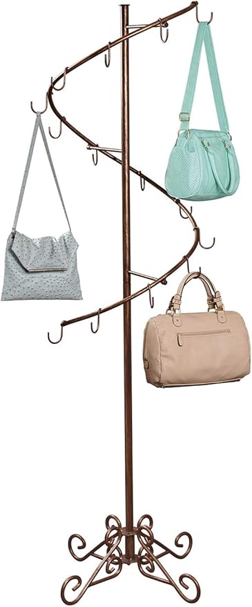 Amazon.com: SSWBasics Boutique Cobblestone Spiral Handbag Rack (6'H x ...