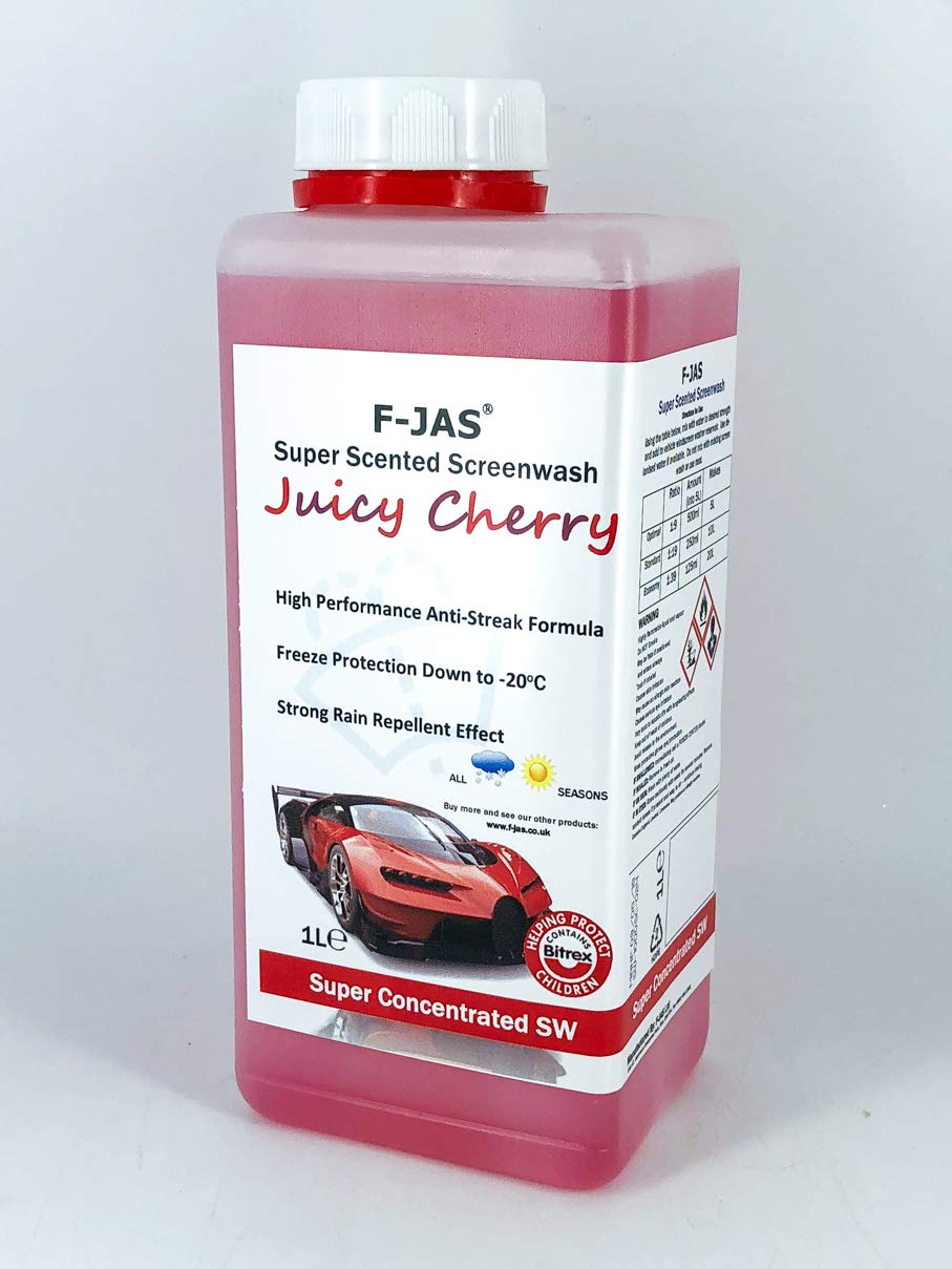 Buy F-JAS Super Scented Screenwash (1L Super Concentrated, Juicy Cherry ...
