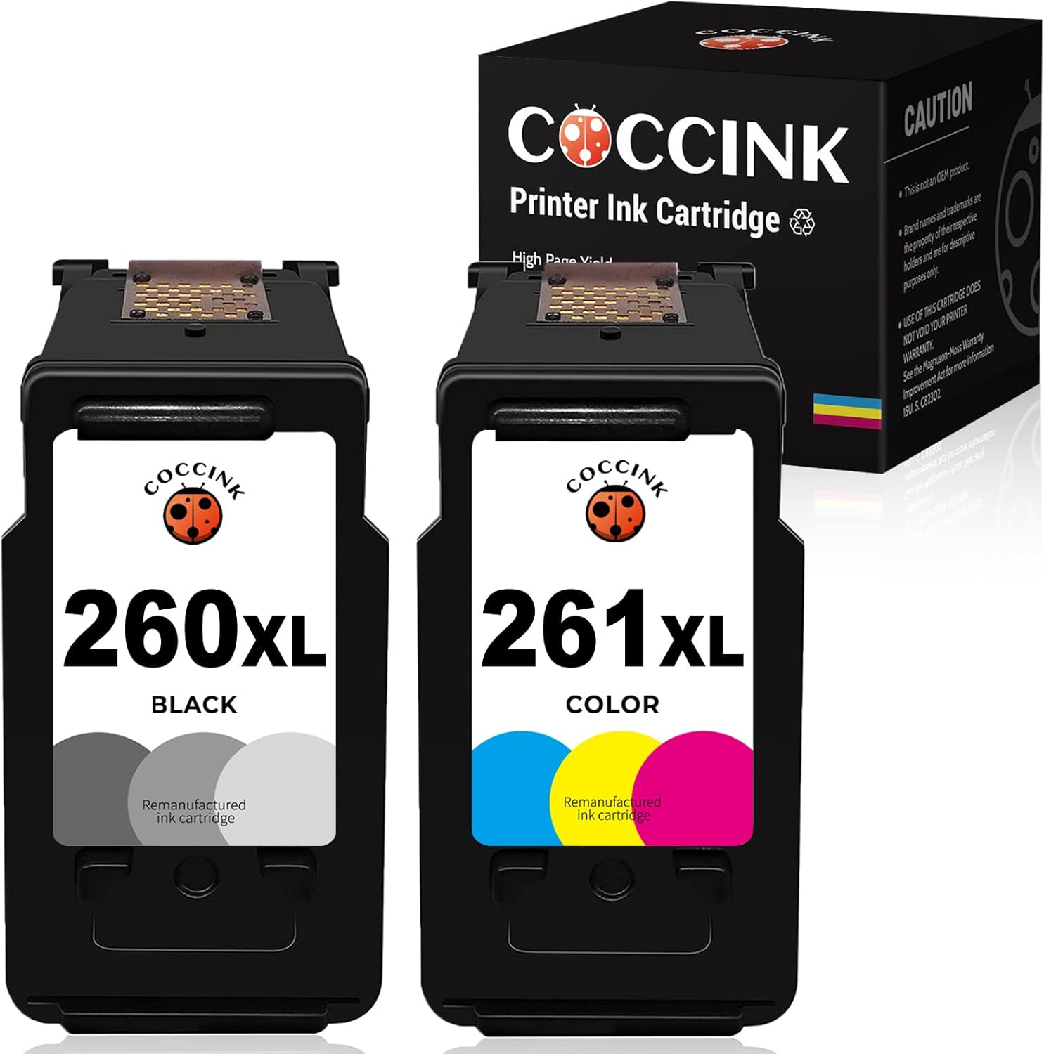 Amazon.com: COCCINK 260XL 261XL Remanufactured Printer Ink Replacement ...