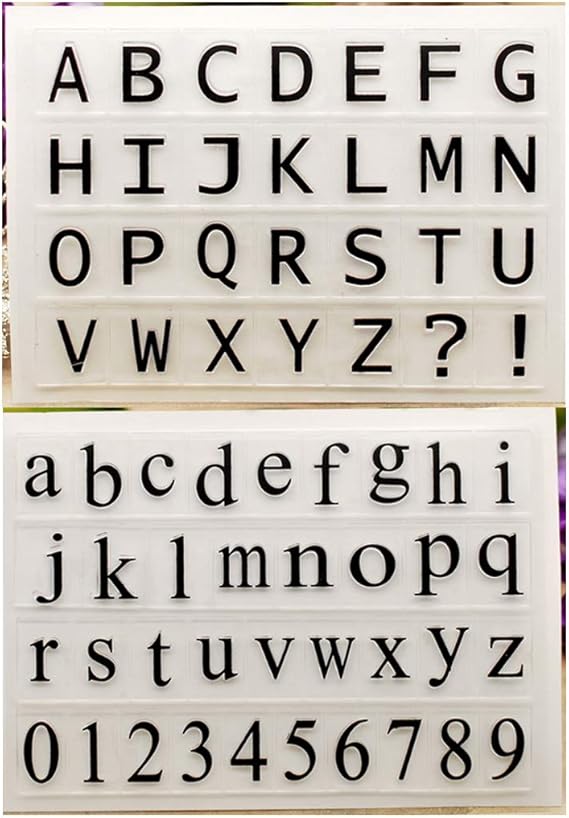 Amazon.com: KWELLAM 2pcs/lot ABC English Alphabet Capital Lower Case ...