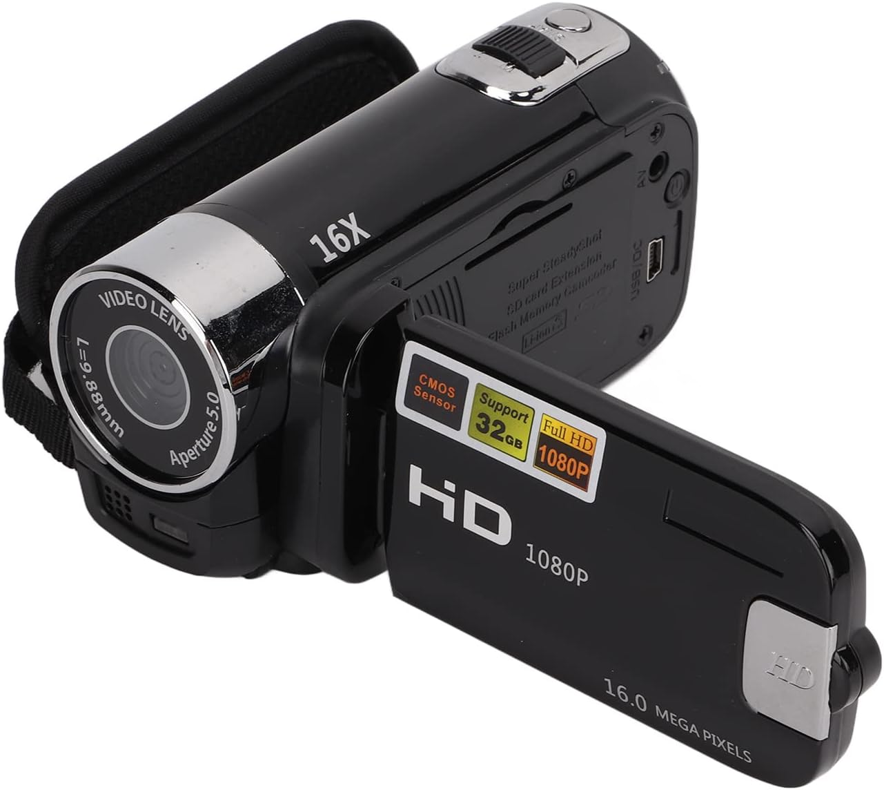 Video Camera Camcorder, 16MP Full HD 1080P Handheld Camera Recorder ...