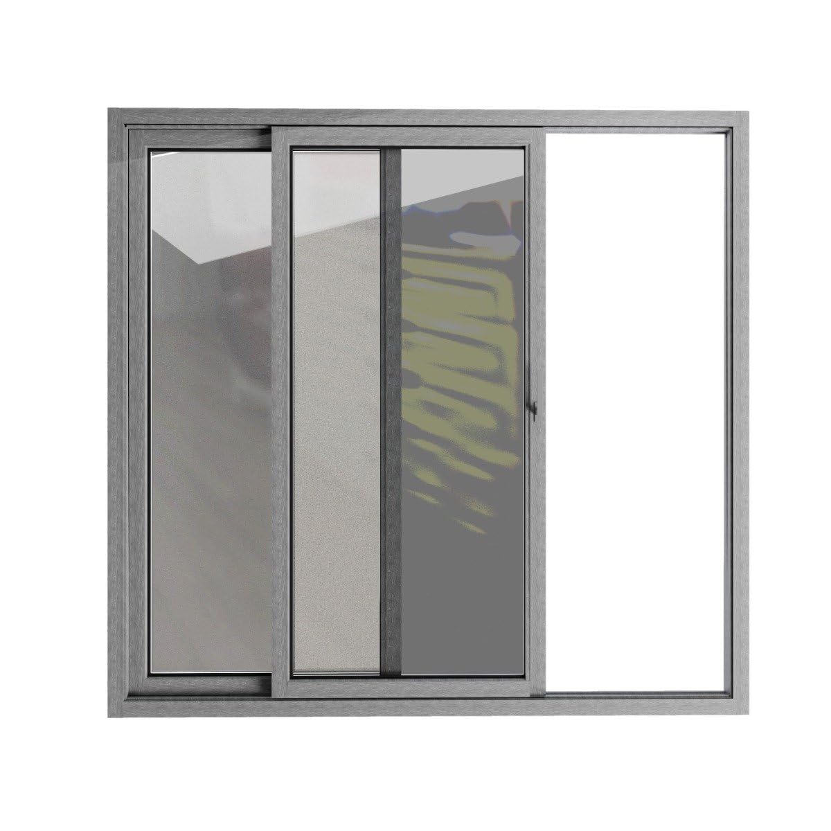 Patio Exterior Metal-Plastic Sliding Doors/Patio 8166 Grey Ash 64" x 80 ...