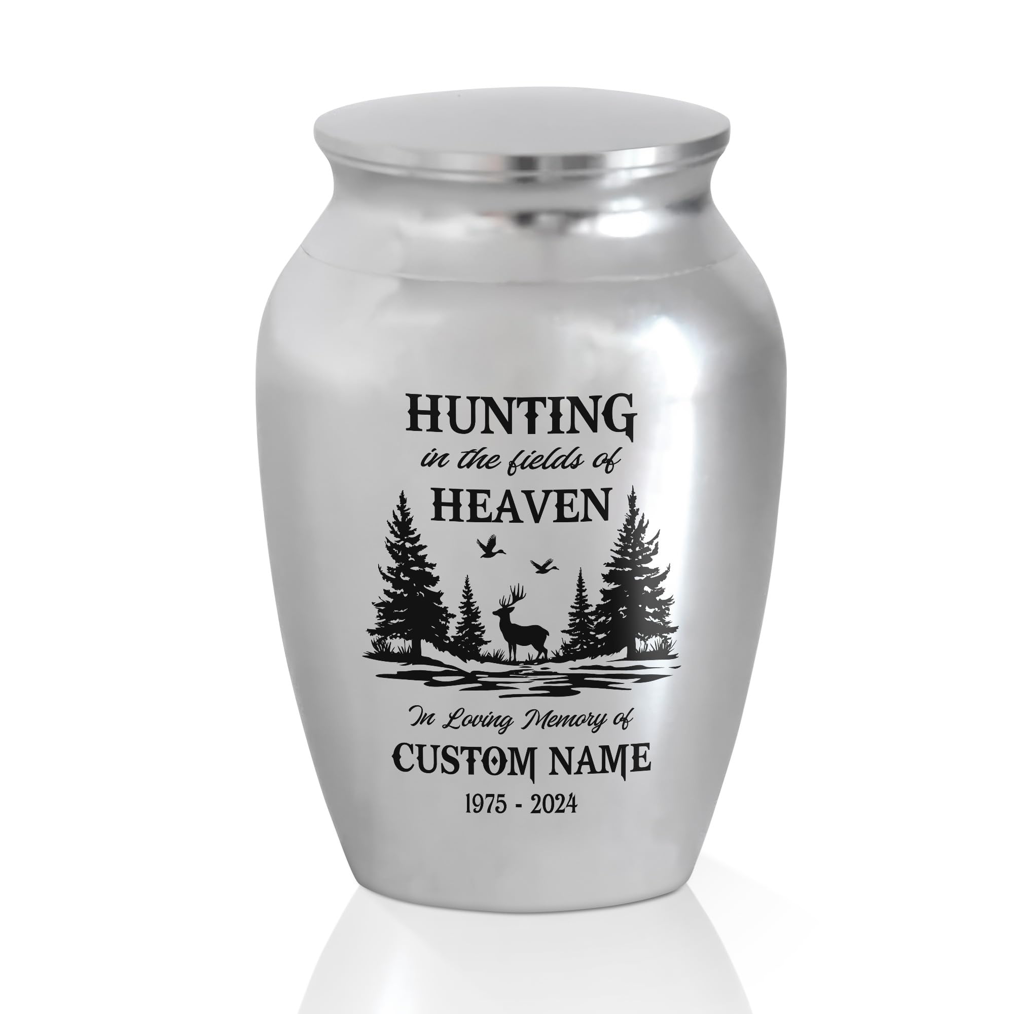 Amazon.com: Artsy Woodsy Personalized Deer Hunting Mini Urns Stainless ...
