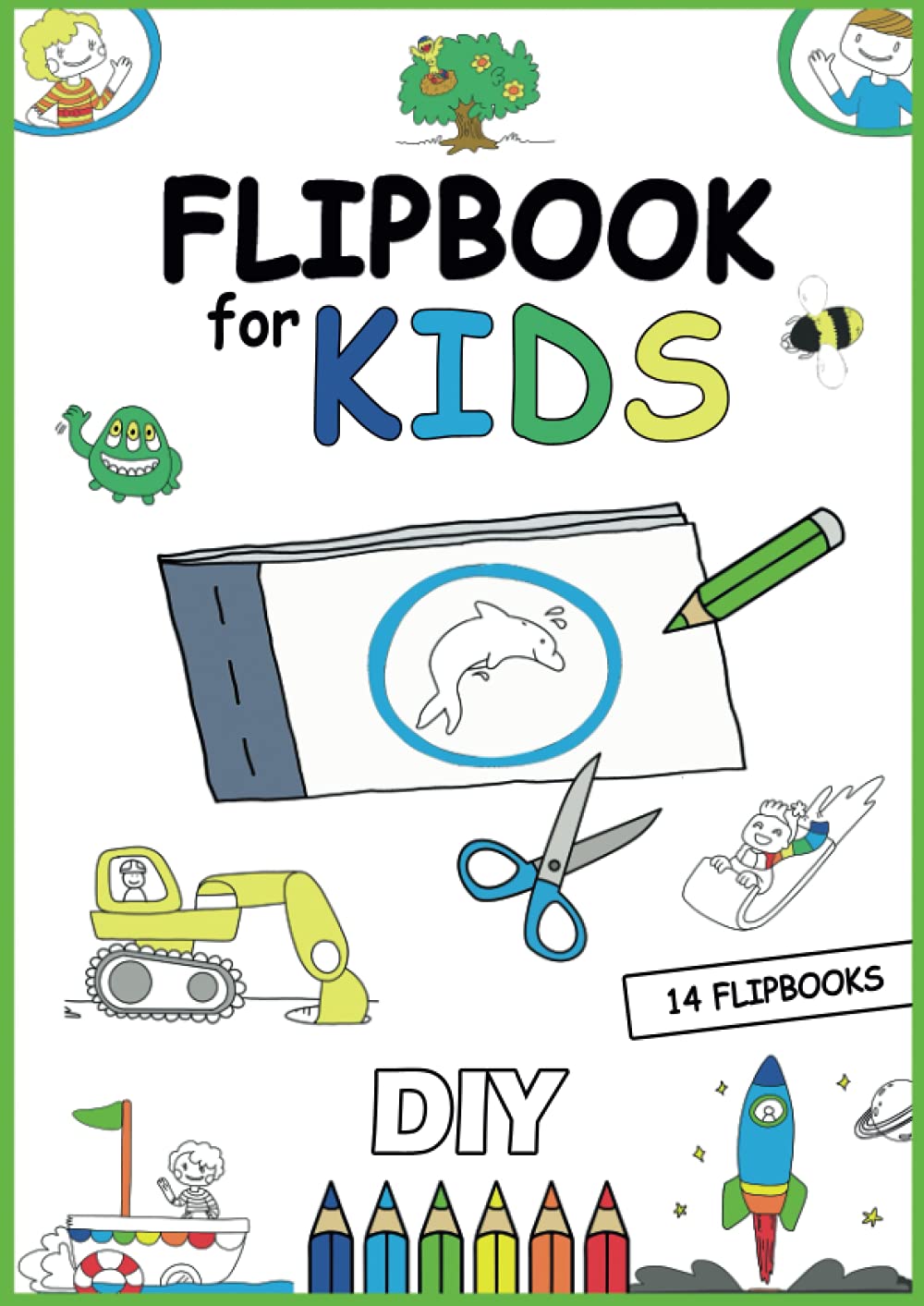 Flipbook for kids: DIY Activity Book For Kids | How To Animate a Digger ...