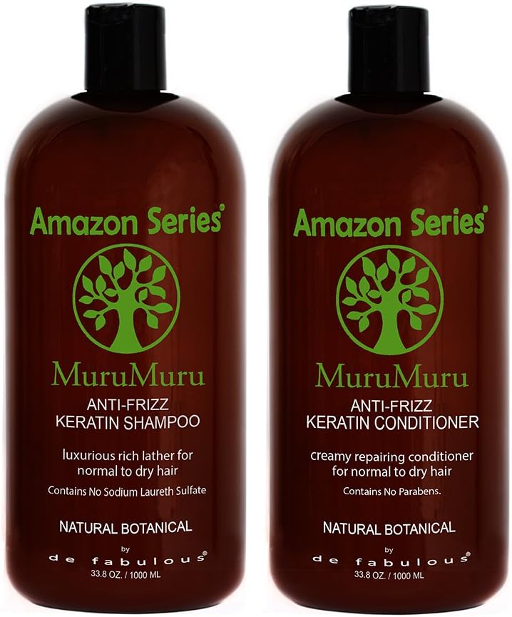 Amazon.com : Amazon Series MuruMuru Anti-Frizz Keratin Shampoo ...