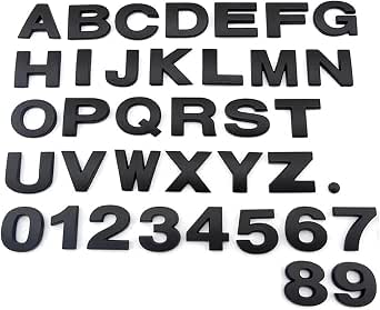 Amazon.com: 3D Letters Numbers Car Decals Body Stickers(R) : Automotive