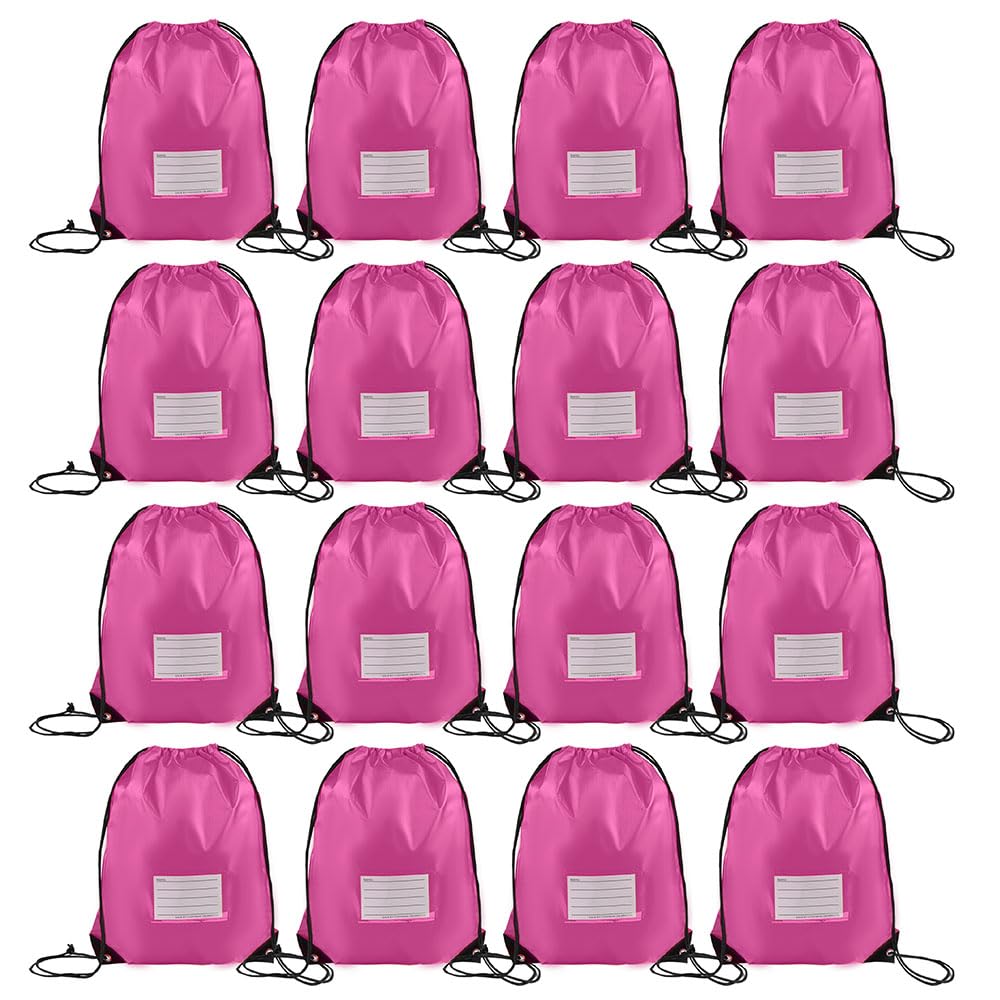 Amazon.com | 16 Pack Drawstring Bags,Bulk Draw String Backpack, Gym ...