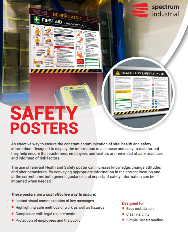 Electrical Safety Sign Poster, Easy To Read Information Guide, Made ...