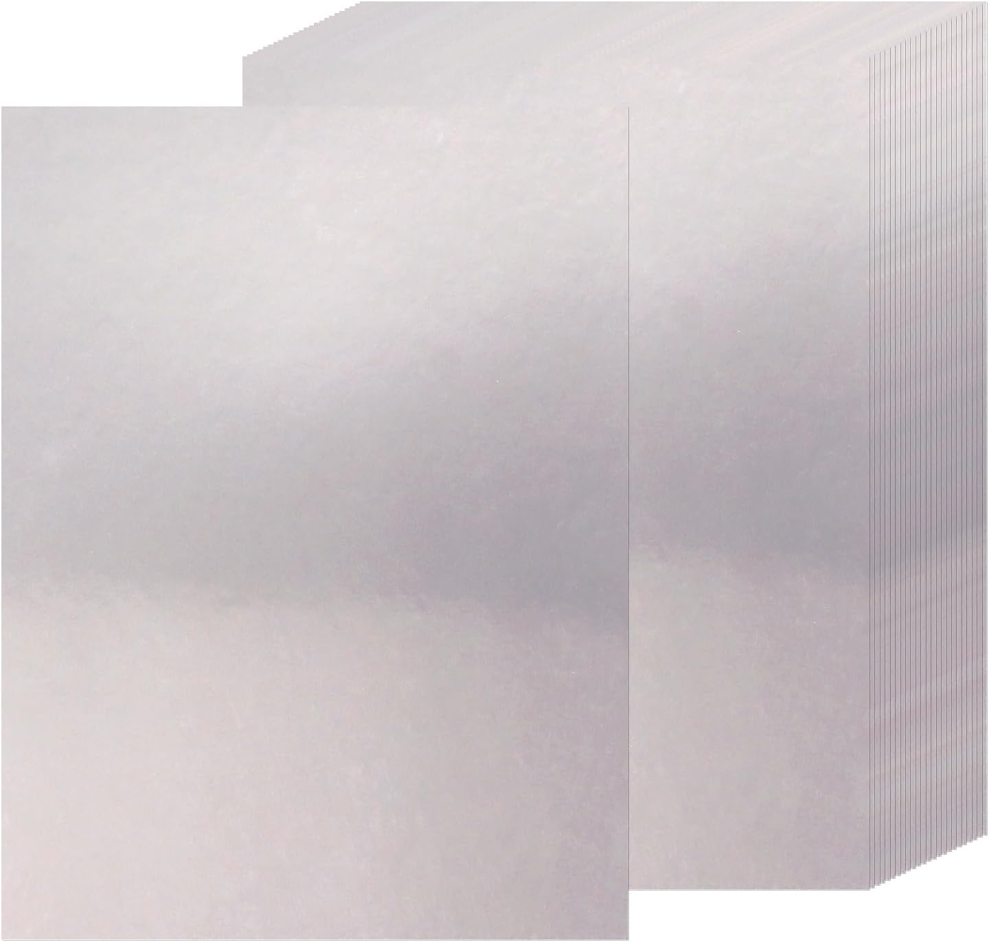 Amazon.com : 24 Sheets Silver Metallic Cardstock Paper 8.5 X 11", 92lb ...