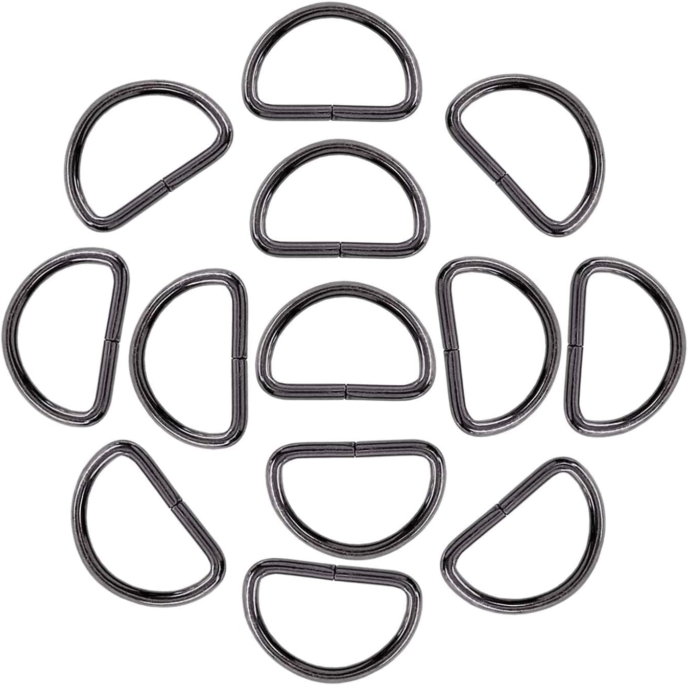 Trimming Shop Non Welded D Ring Fasteners Pack of 10, Durable Metal ...