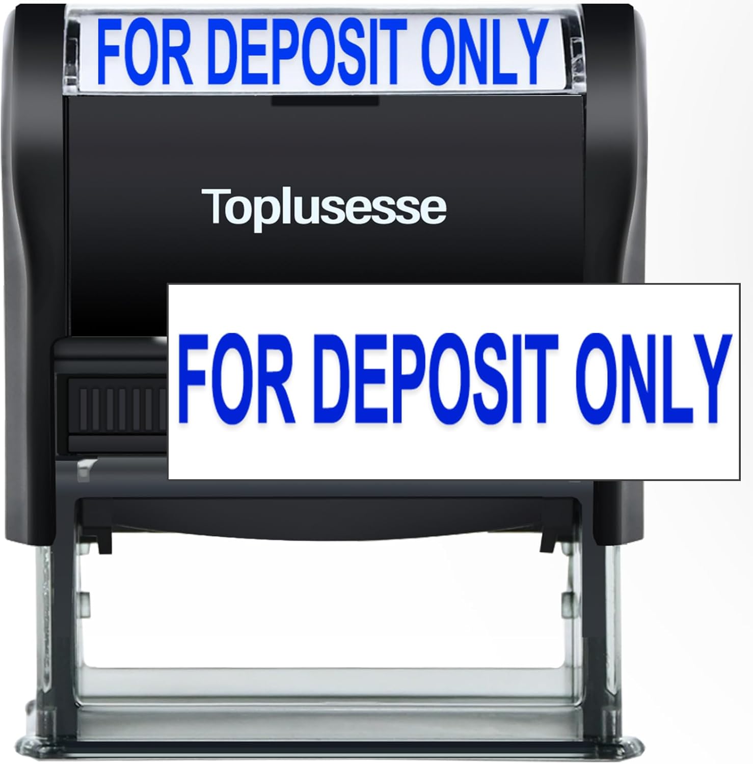 Amazon.com: Toplusesse Self Inking for Deposit Only Stamp Bank Account ...