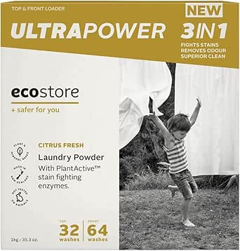 Amazon.co.jp: ecostore Ultra Power Laundry Powder, 2.2 lbs (1 kg ...
