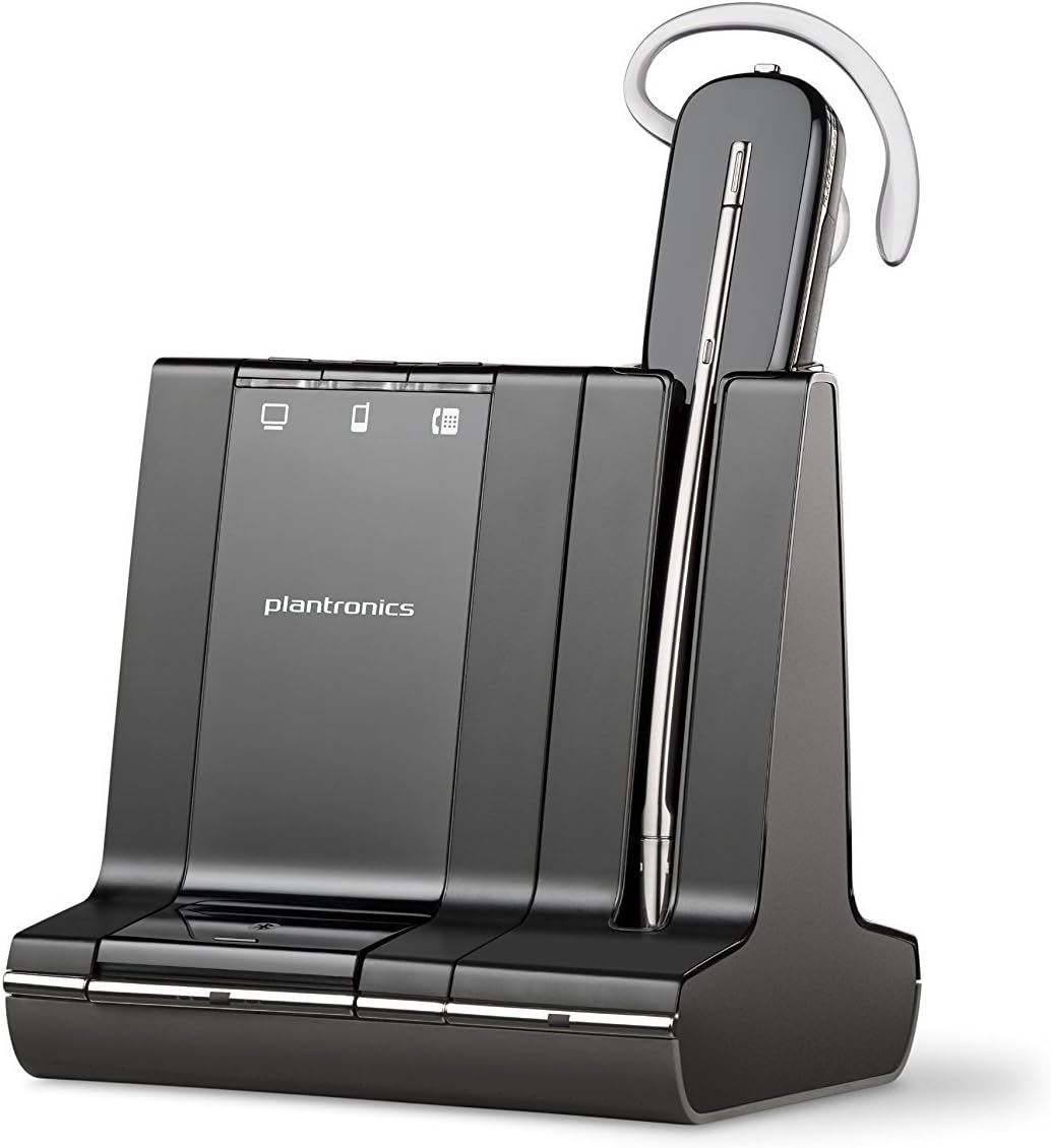 Amazon.com: Plantronics (Poly) Savi 8245 UC Wireless USB Headset System ...