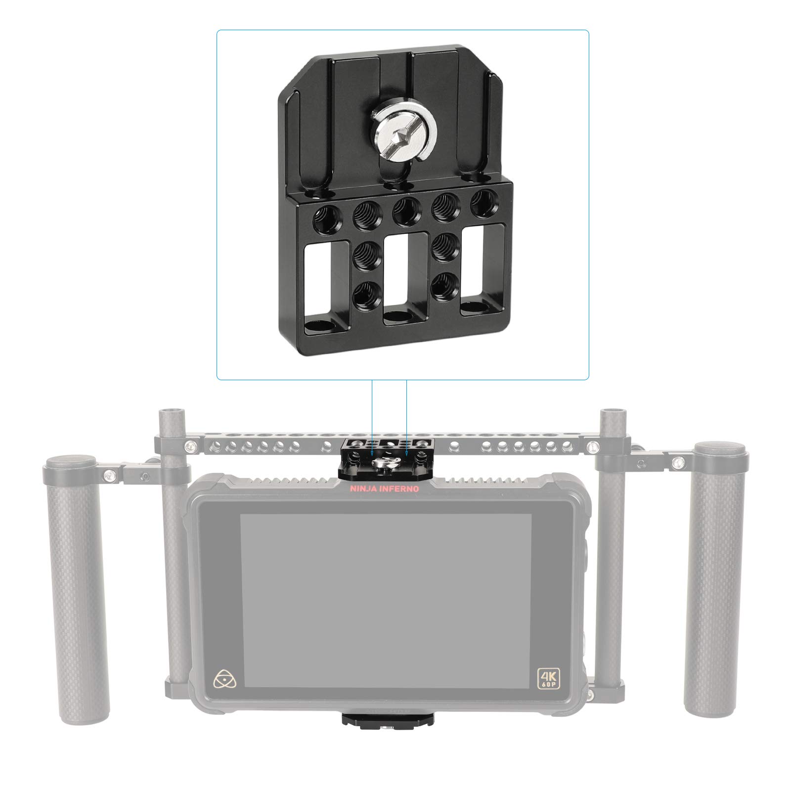 Buy CAMVATE Top/Bottom Mounting Plate with 1/4" Mounting Stud for ...