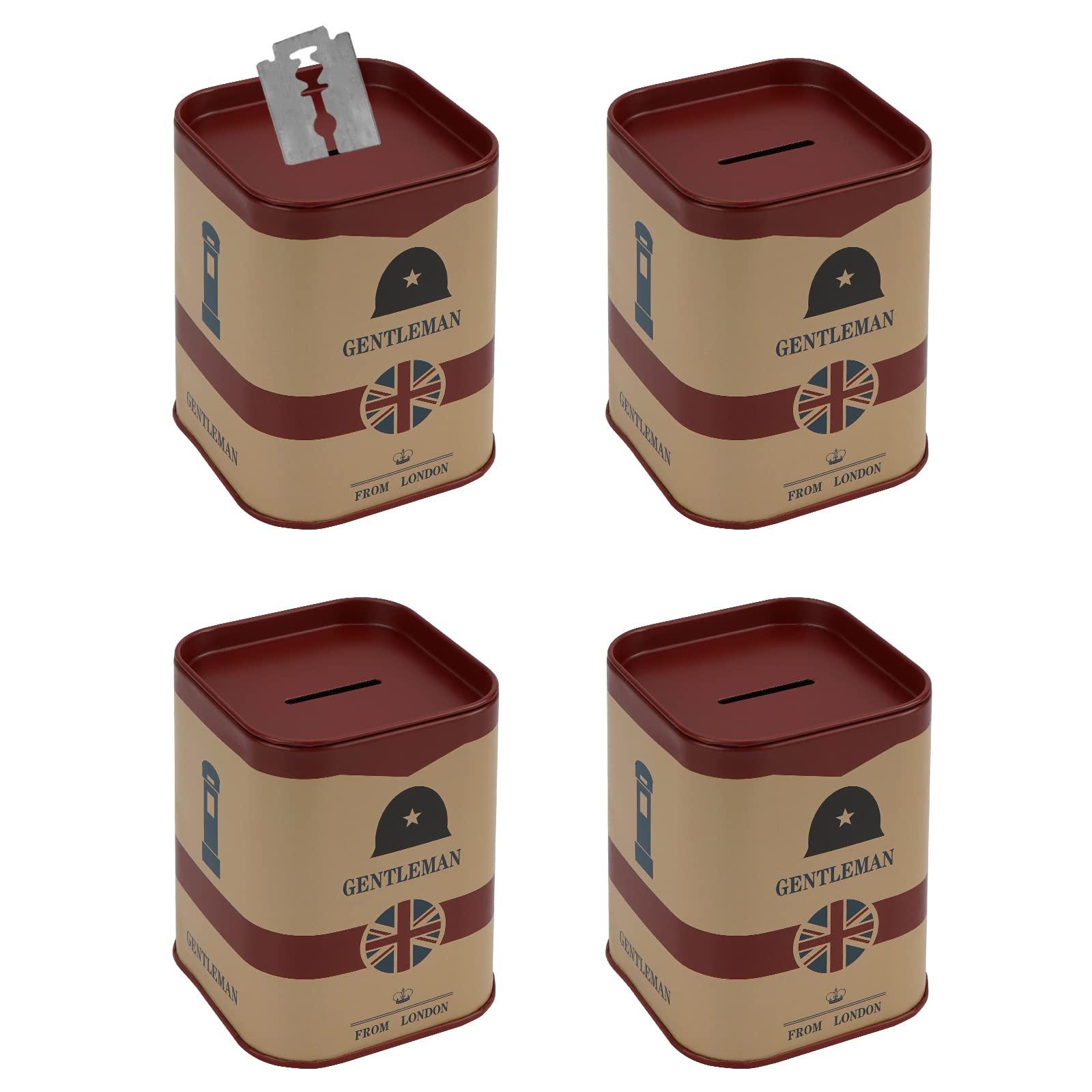 4 Pack Razor Blade Disposal Container for Safety Razor Blade ...