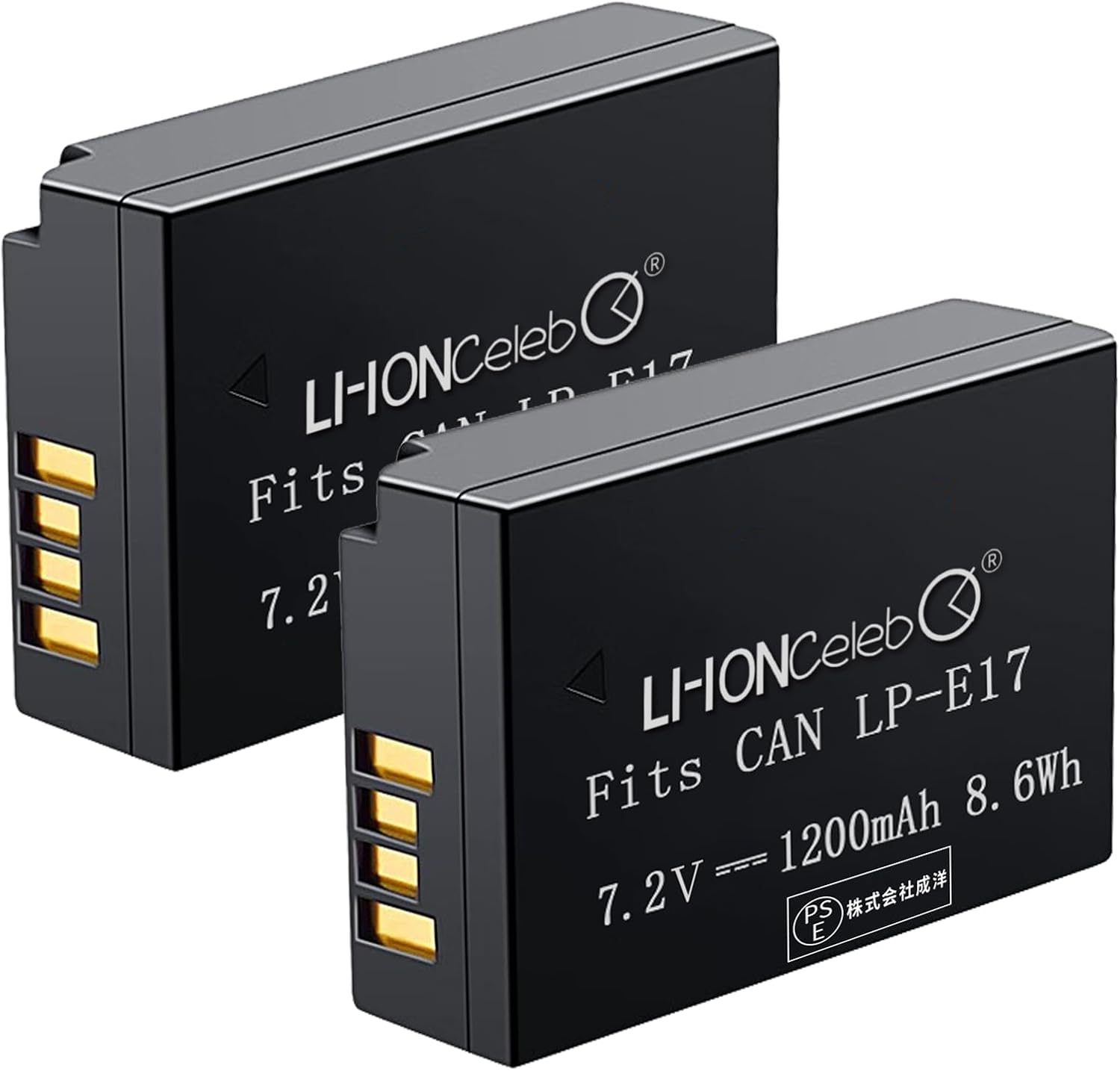 Amazon | 【Li-ion Celeb】 LP-E17 バッテリー(2個セット) CANON に対応 EOS Rebel SL2 大容量 ...
