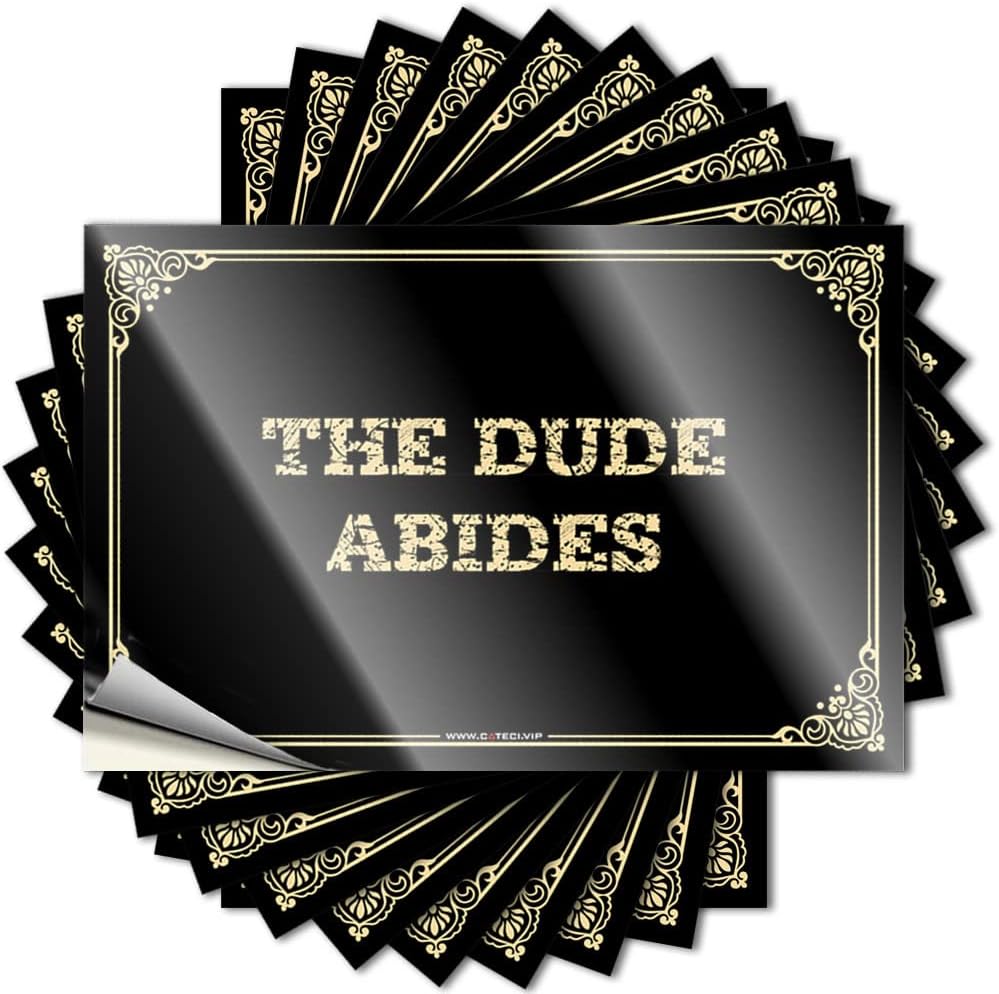 Amazon.com: Dsocuiubos Stickers for Your Car The Dude Abides Stickers ...