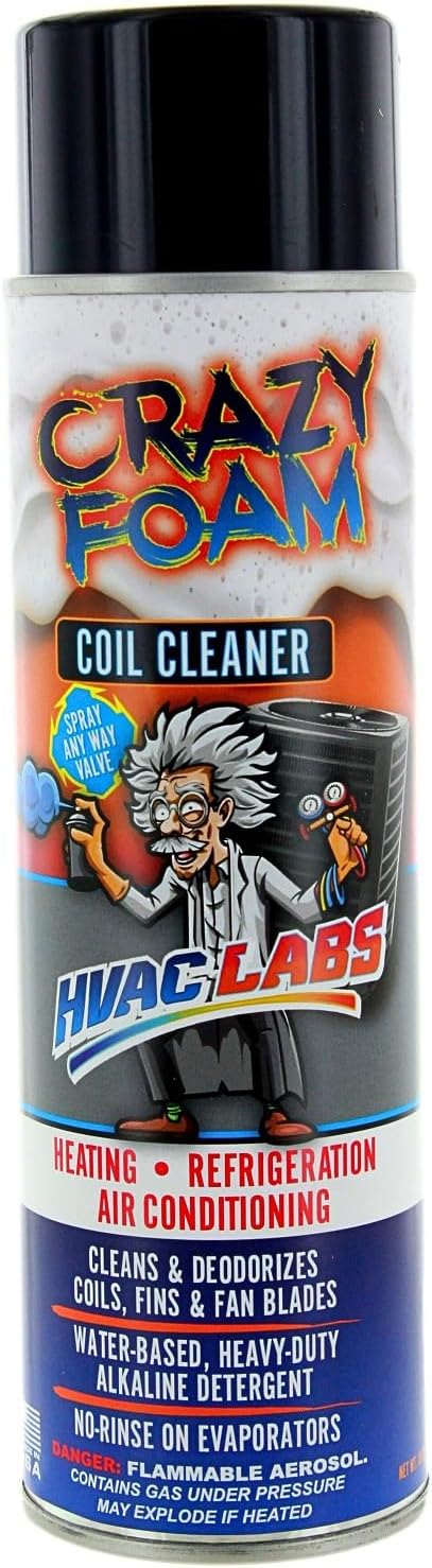 Amazon.com: Crazy Foam AC Coil Cleaner for AC Unit Foaming - HVAC ...