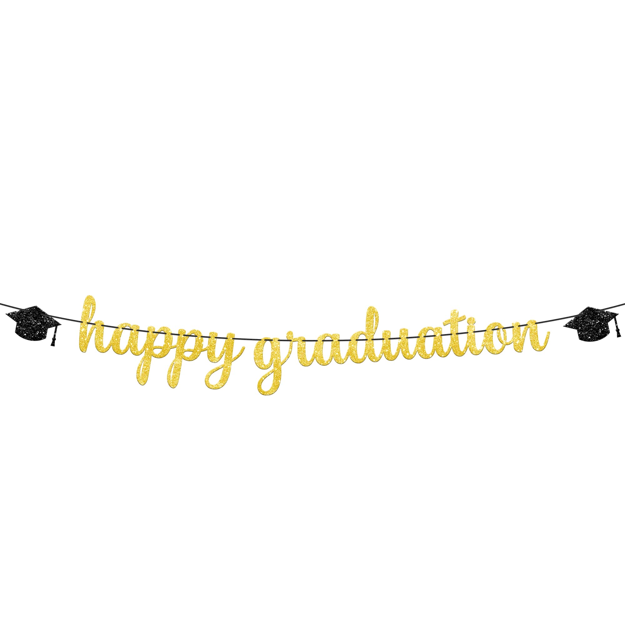 Glitter Happy Graduation Banner 2022 No Diy 10 Feet Class | Desertcart ...