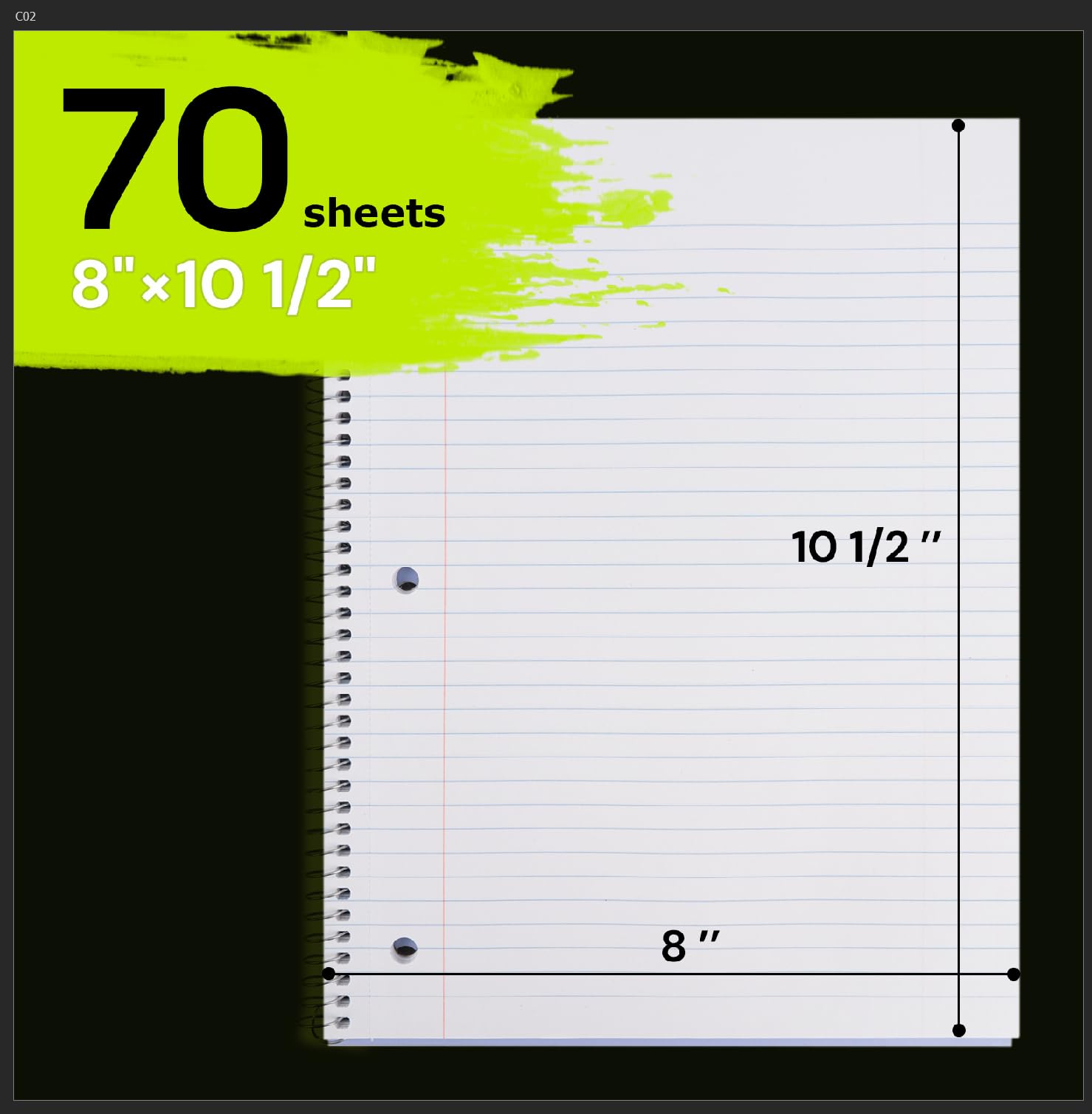 Snapklik.com : Spiral Notebook For School 6 Pack, 1 Subject, College ...