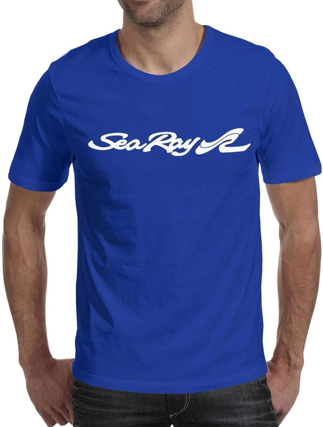 Amazon.com: Novelkseer Fashion Mens Cotton Pattern Round Neck Sea-Ray ...