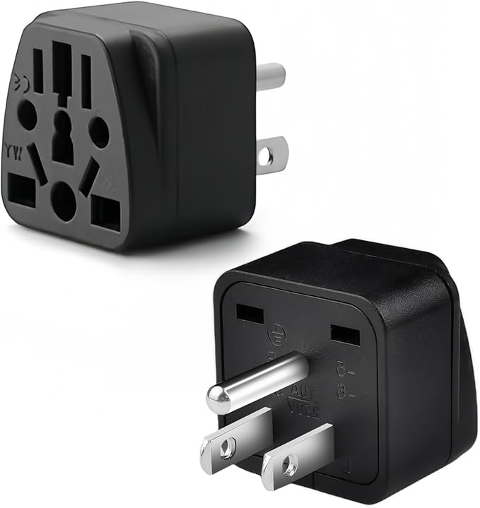 Amazon.com: 2 Pack US Travel Plug Adapter, EU,AU,UK,CN,to USA(Type B ...