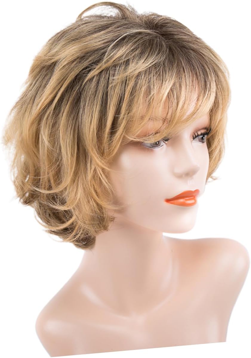 Lace Front Wig Curly Closure Wig Human Hair Wavy Wigs s Yellow ...