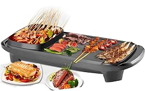 Amazon.com: 110V-220V Electric Smokeless Hot Pot Grill Indoor Barbecue ...