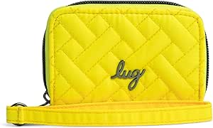 Amazon.com: Lug - Chipper Wristlet RFID Wallet Bag - Yellow : Clothing ...