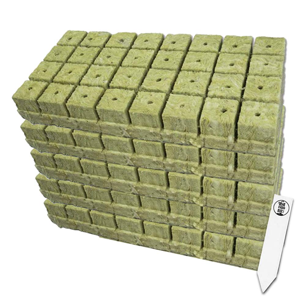 Buy 1.5" Rockwool Starter Plugs, 5 Sheet of 32 Plugs (160 Plugs Total ...