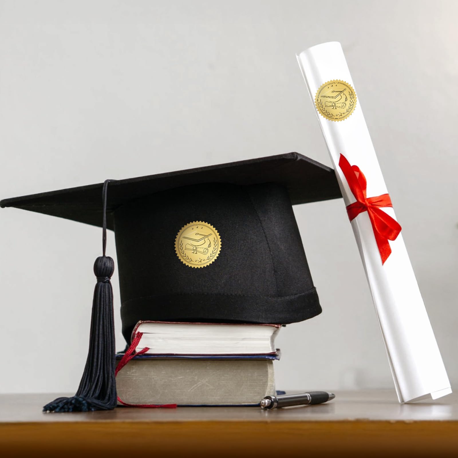 Snapklik.com : Graduation Stickers 2 Inch Embossed Graduation Cap And ...