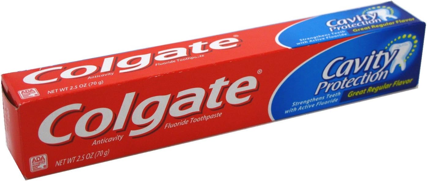 Colgate Toothpaste Cavity Protection Regular 2.5 Ounce (6 Pieces) (73ml ...