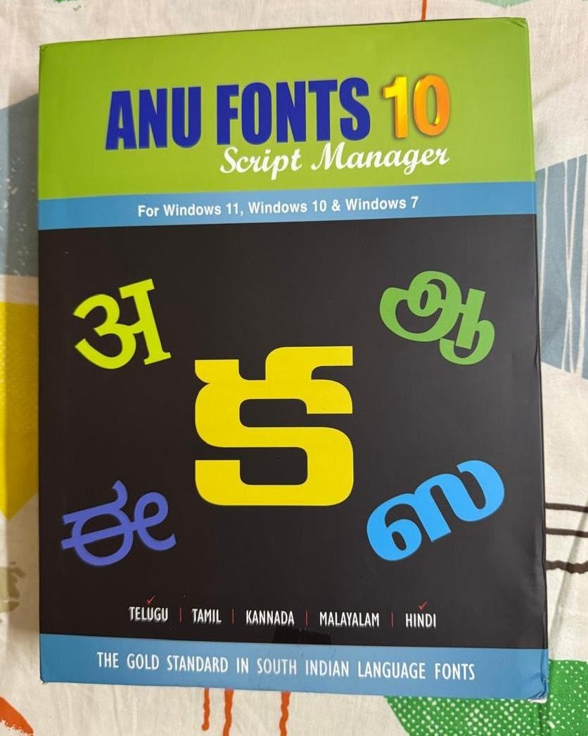 Anu Fonts Anu Telugu Fonts v10 : Amazon.in: Software