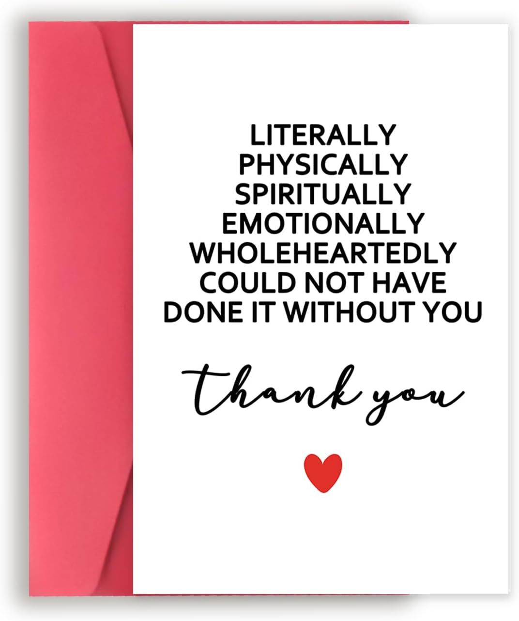 Amazon.com : Funny Thank You Card for Men Women, Unique Thank You Gifts ...