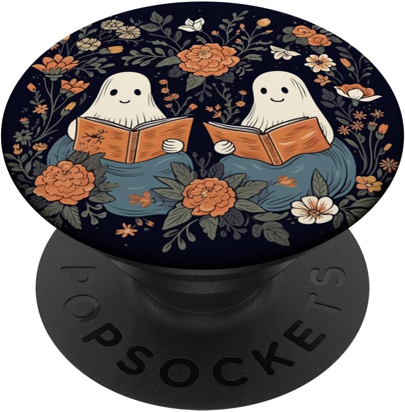 Amazon.com: Books And Coffee Lover Flower Reading Book PopSockets ...