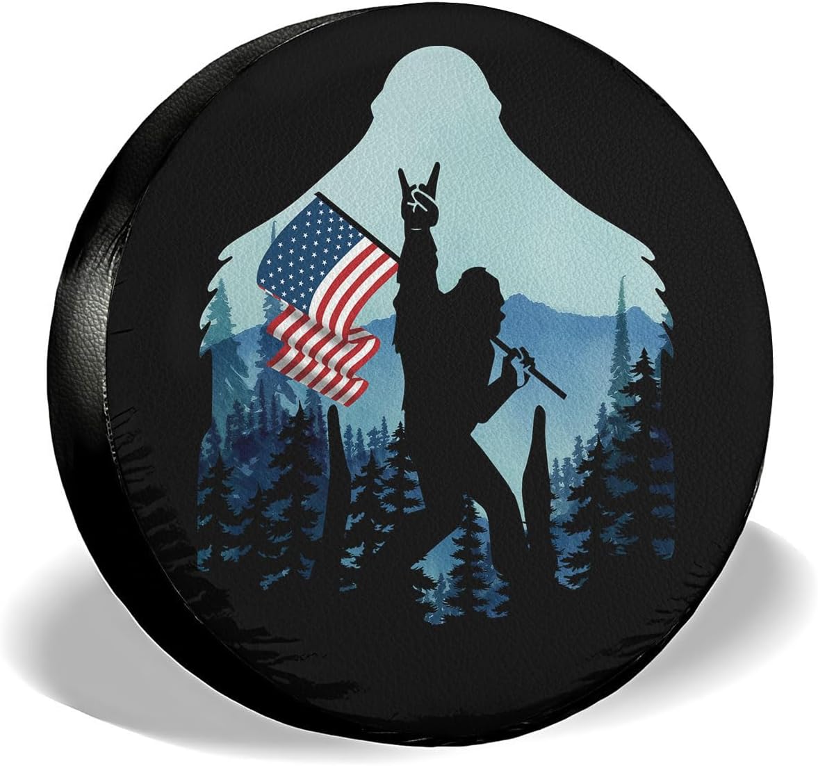 Amazon.com: GENANY Bigfoot Patriotic Vintage Size 15 Premium PVC ...