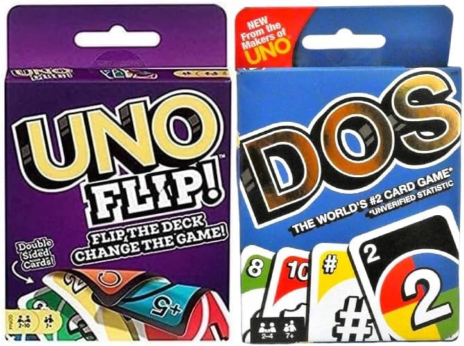Amazon.com: Mattel Flip and Dos Card Game, Combo Pack of 2 : Toys & Games
