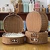 Amazon.com: Rattan Suitcase Basket, Vintage Retro Woven Imitation ...