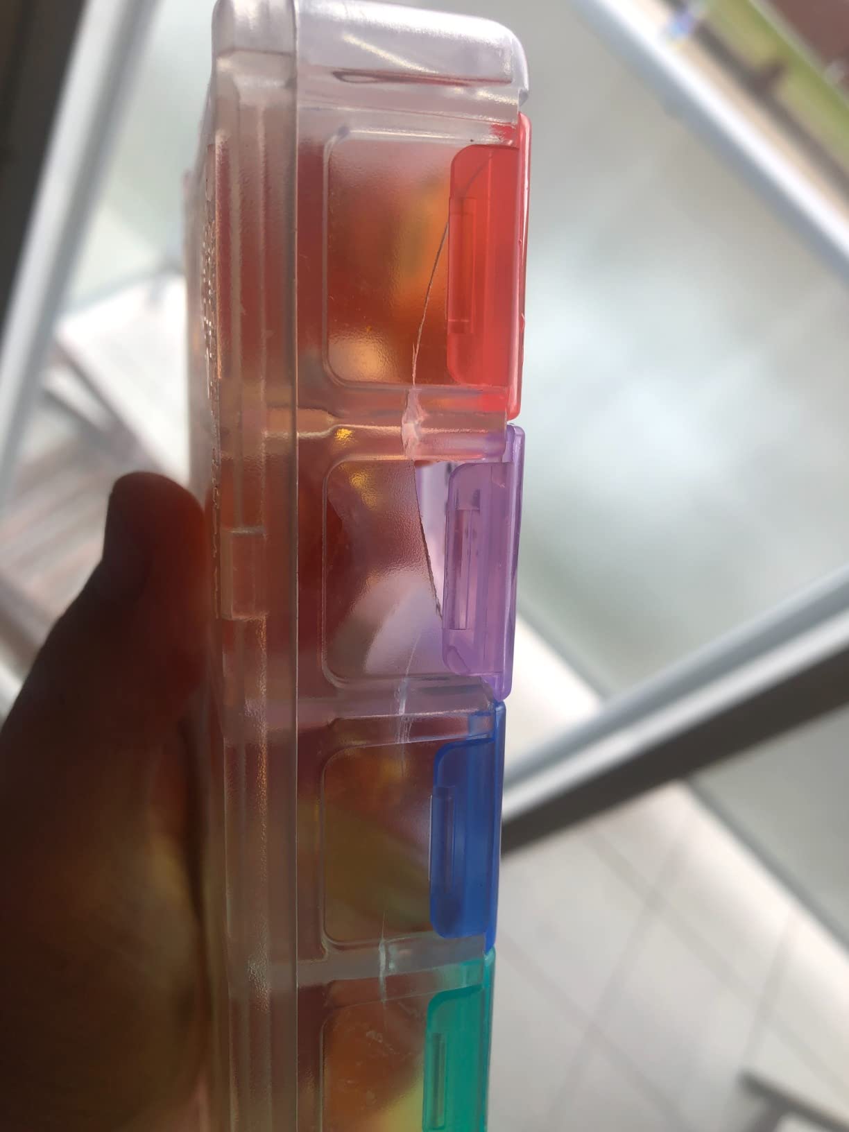 Fullicon Weekly Pill Box Organiser 2 Times A Day, Easy Fill 7 Day Pill ...