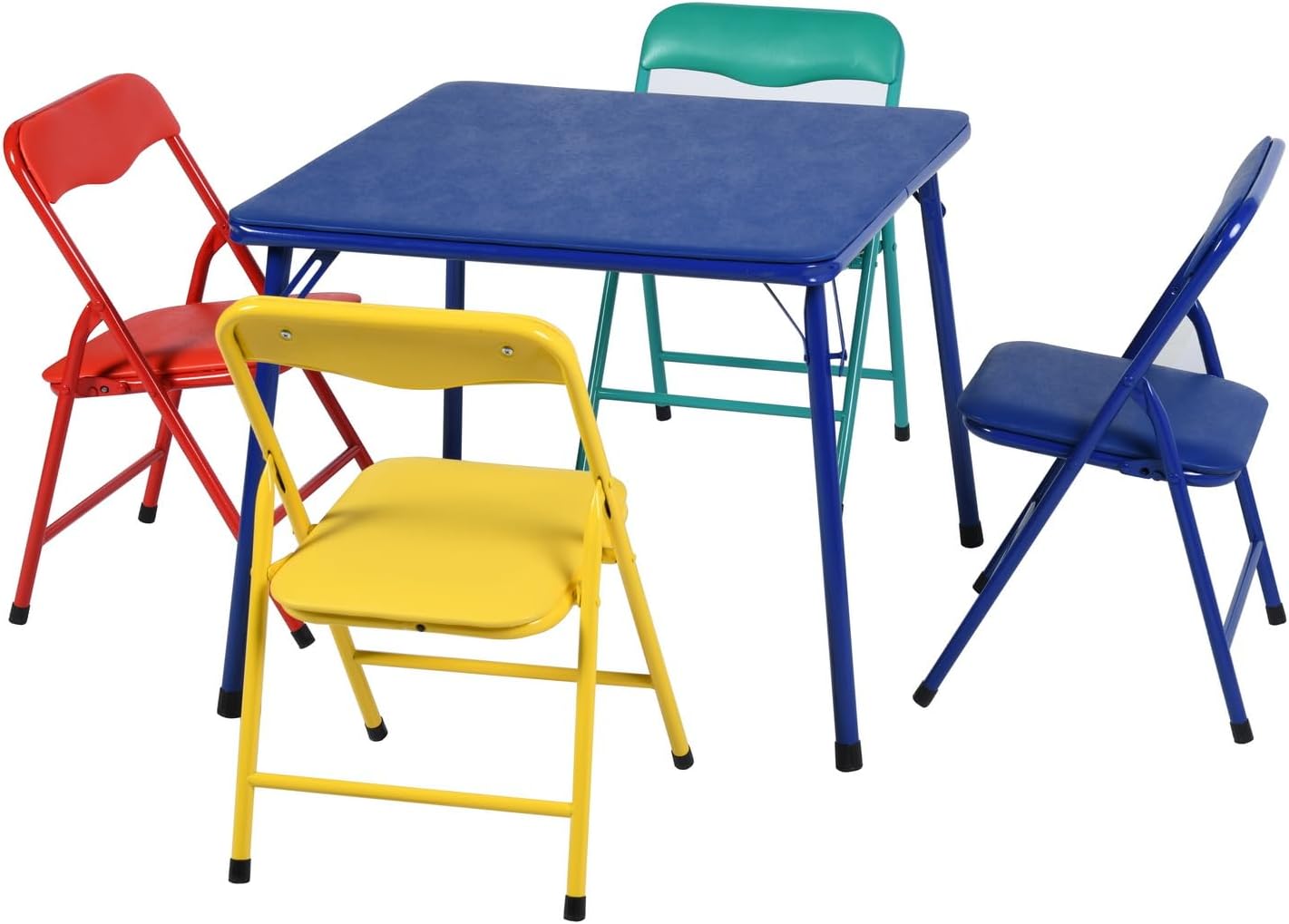 Amazon.com: Homy Casa Folding Table and Chairs Set for Kids Dining Room ...