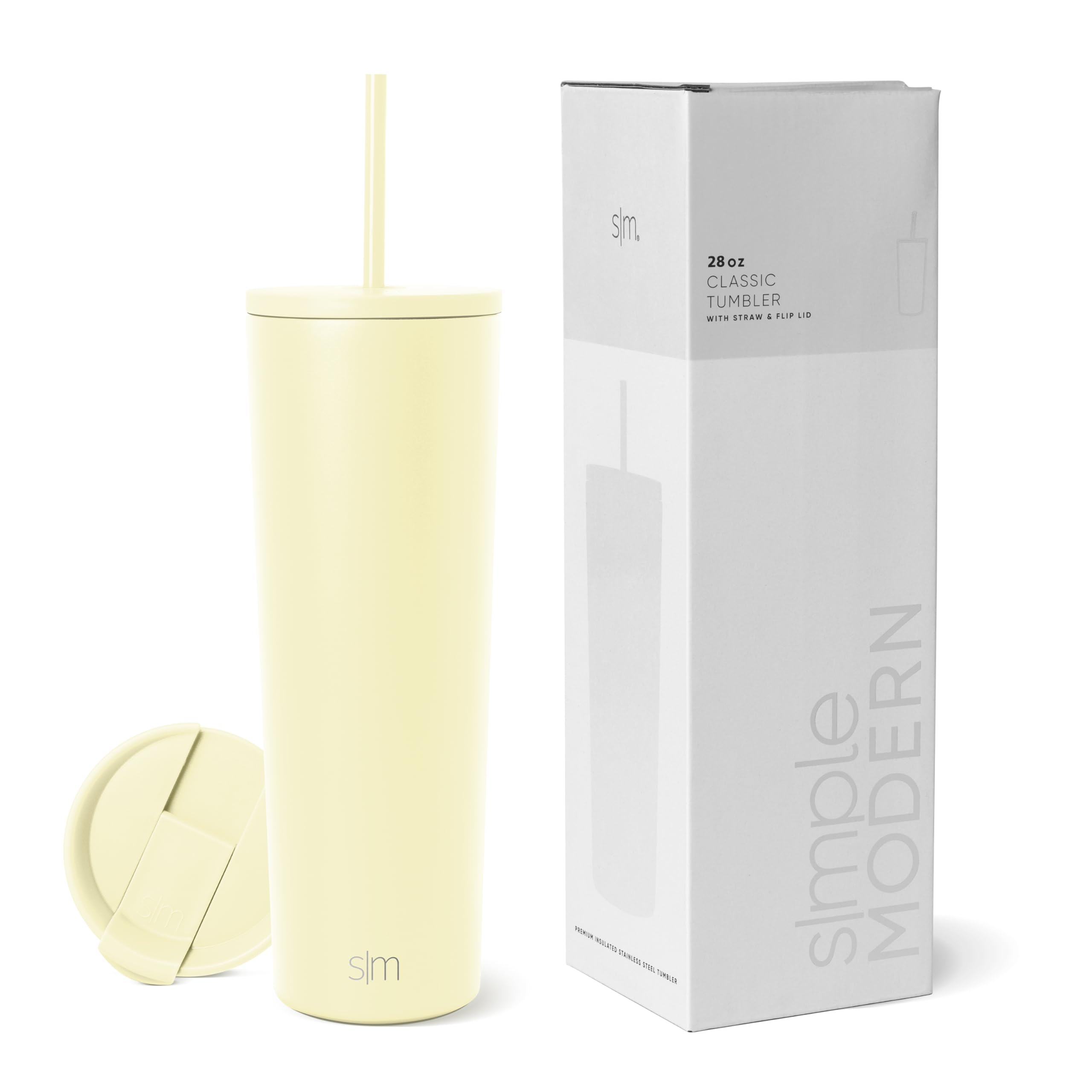 Amazon.com | Simple Modern Insulated Tumbler with Lid and Straw | Iced ...