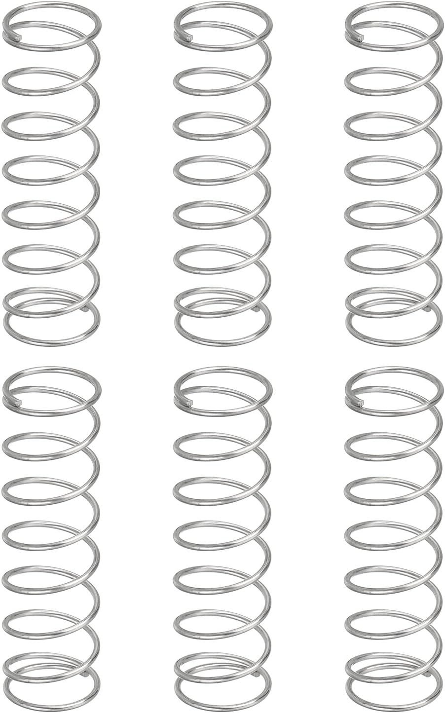 Amazon.com: uxcell 6Pcs Compression Springs, 0.8mm Wire Diameter x 11mm ...